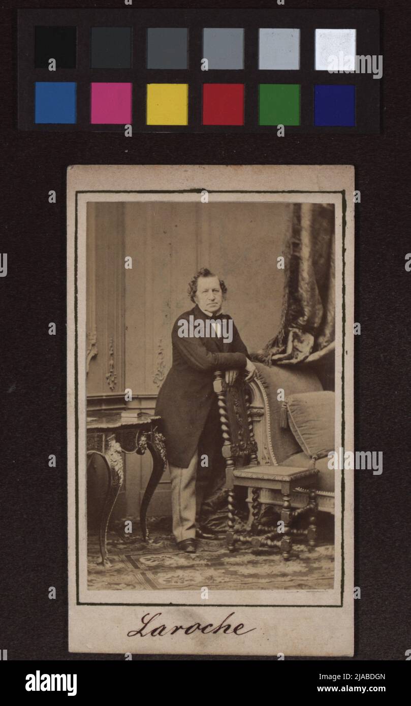 Karl La Roche, actor. Ludwig Angerer (1827-1879), photographer Stock ...