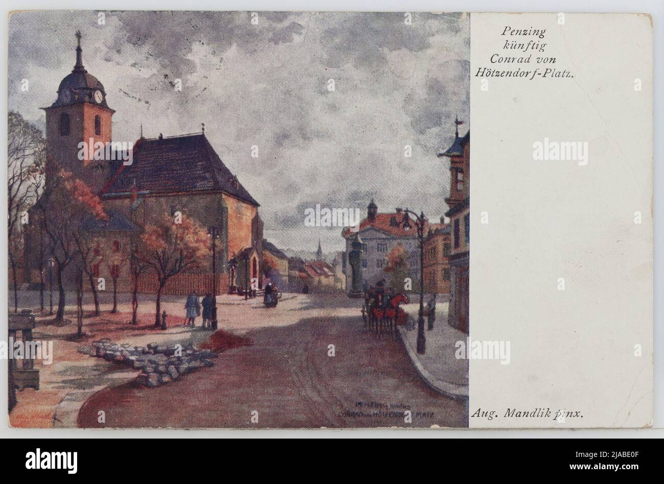 Penzing in future Conrad von Hötzendorf-Platz Stock Photo - Alamy
