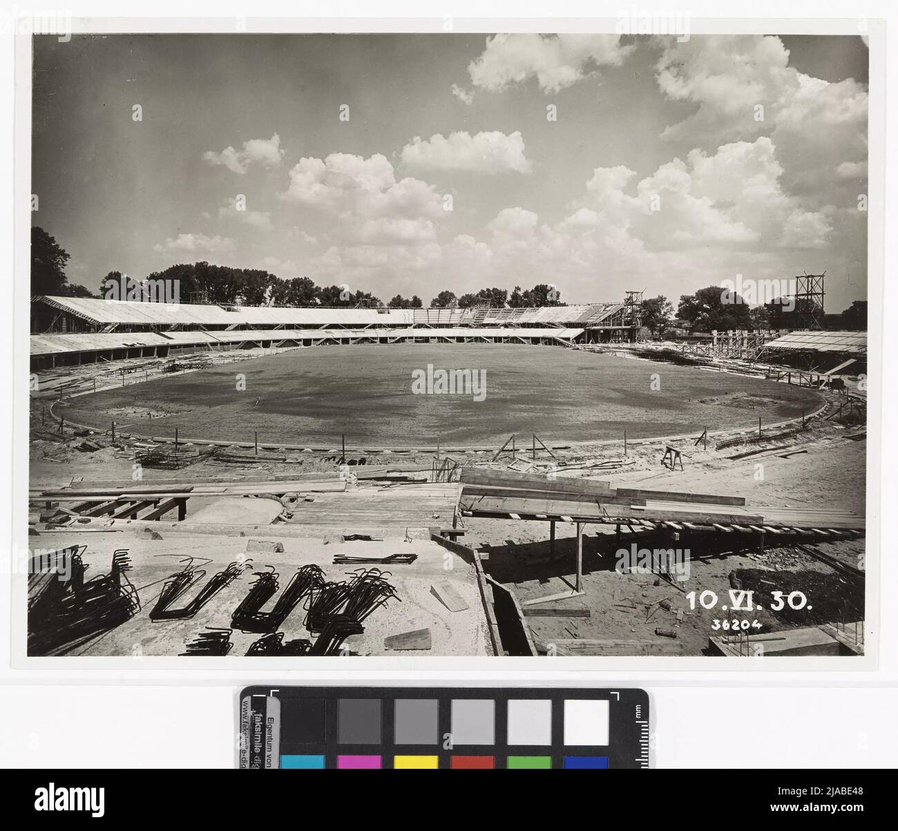 2nd, Prater - Stadium - Praterstadion construction site; View against ...