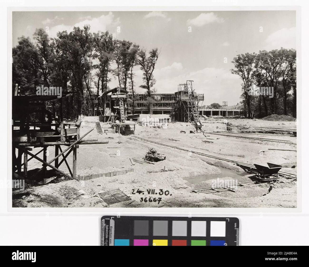 2nd, Prater - Stadium - Praterstadion construction site - View against ...