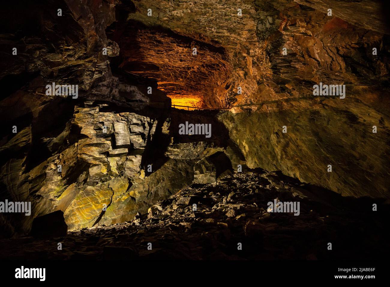 Llanfair Slate caverns near Harlech in North Wales. A fascinating ...