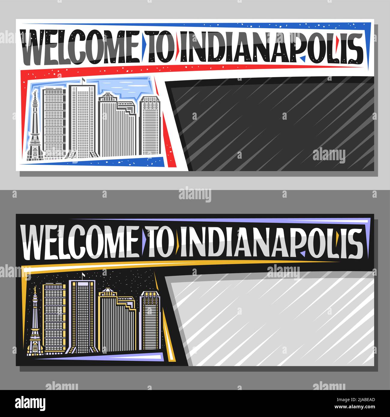 Vector layouts for Indianapolis with copy space, decorative voucher ...