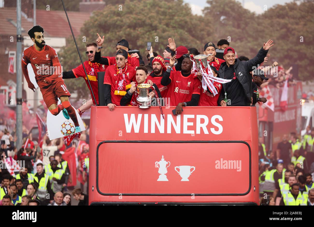 Salah celebrate 2022 liverpool hi-res stock photography and images - Alamy