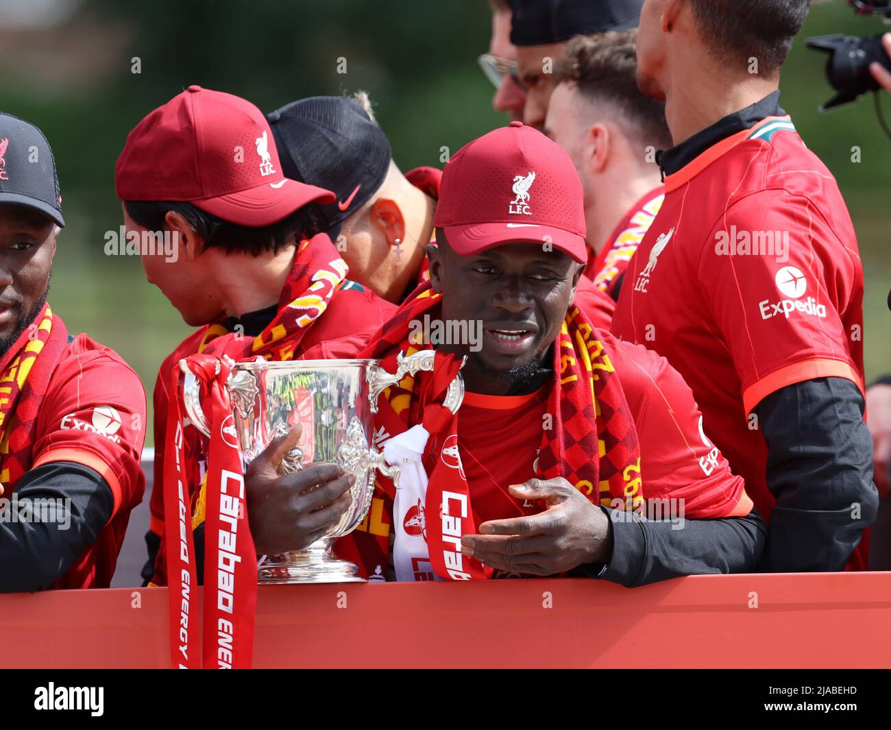 Liverpool, Merseyside, UK. 29th May, 2022. Liverpool FC 2021-22 Victory ...