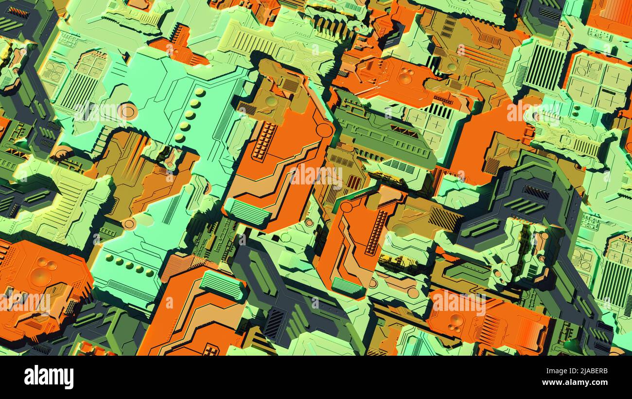 3d render. Abstract colorful background illustration Stock Photo - Alamy