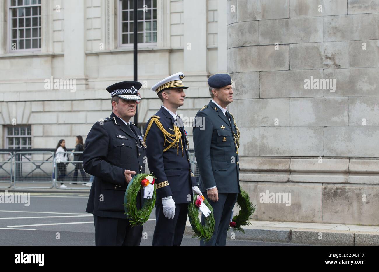 London UK 27th April 2022 international Day of UN Peacekeepers ceremony ...