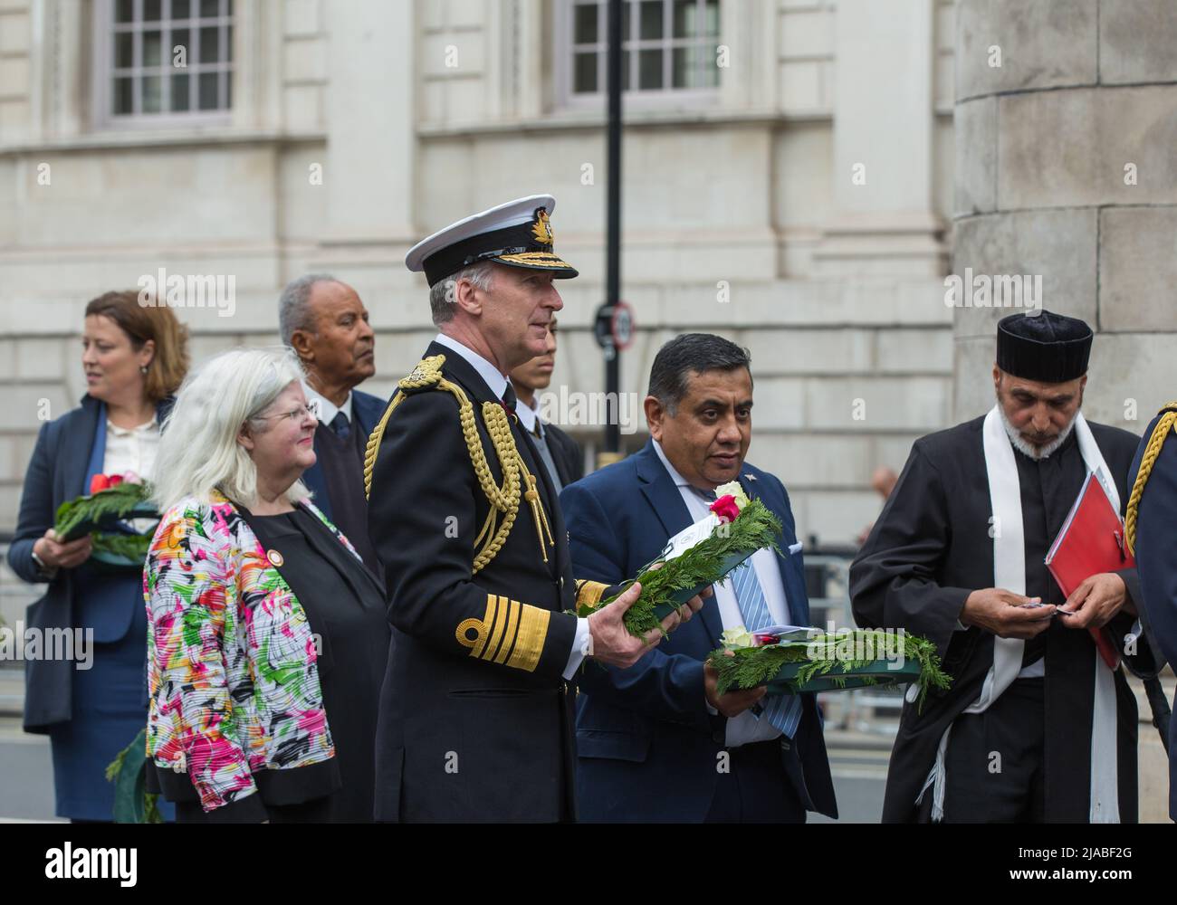 London UK 27th April 2022 international Day of UN Peacekeepers ceremony ...