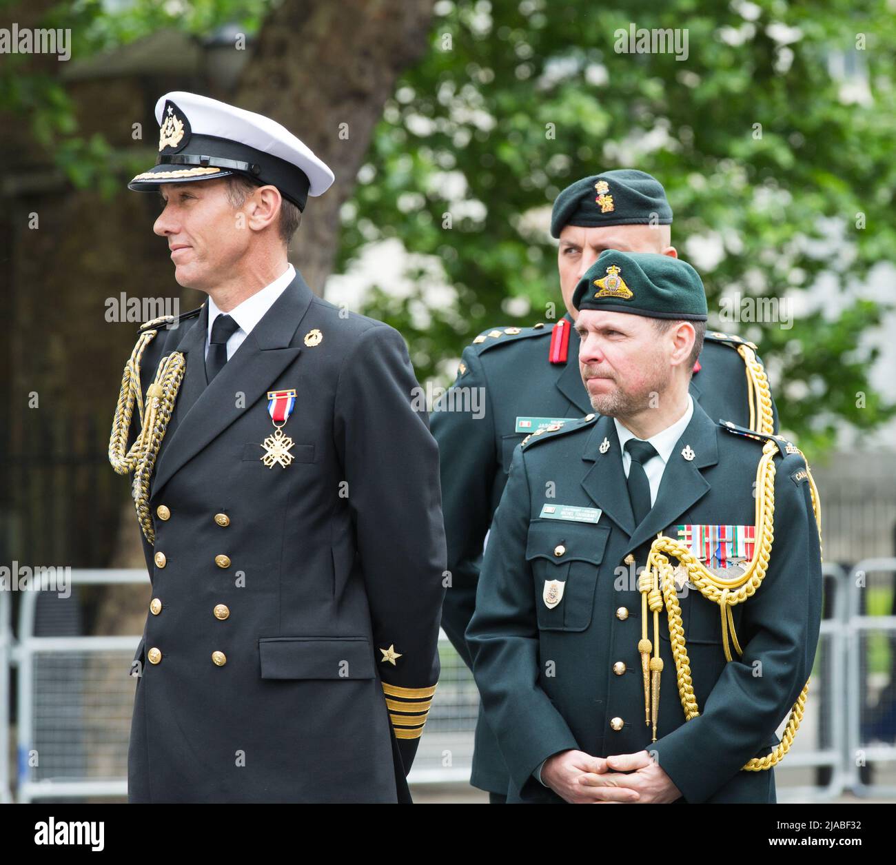 London UK 27th April 2022 international Day of UN Peacekeepers ceremony ...