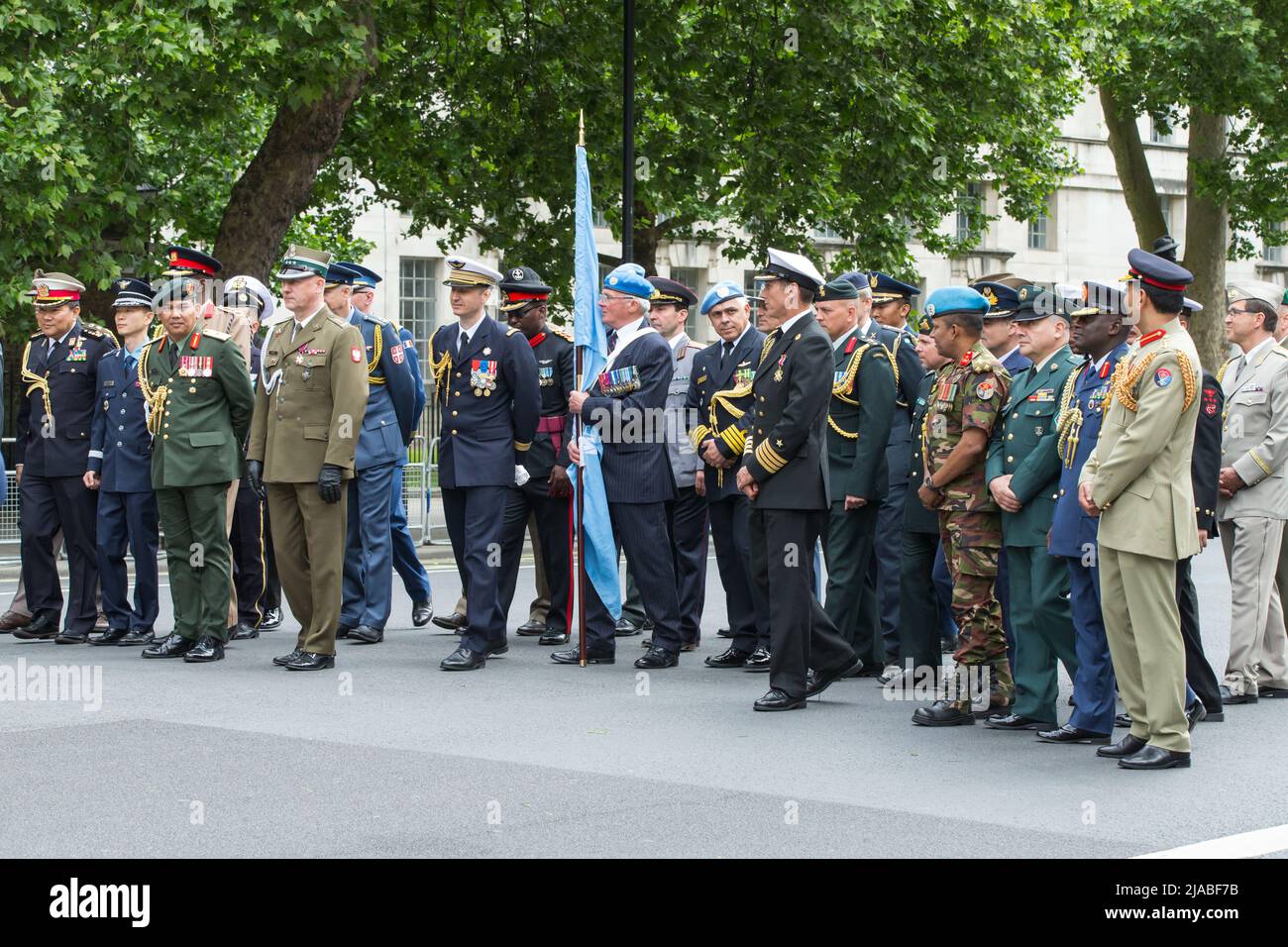 London UK 27th April 2022 international Day of UN Peacekeepers ceremony ...
