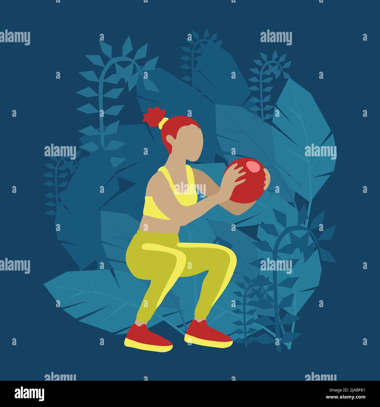 Woman Workout clip art Stock Vector Image & Art - Alamy