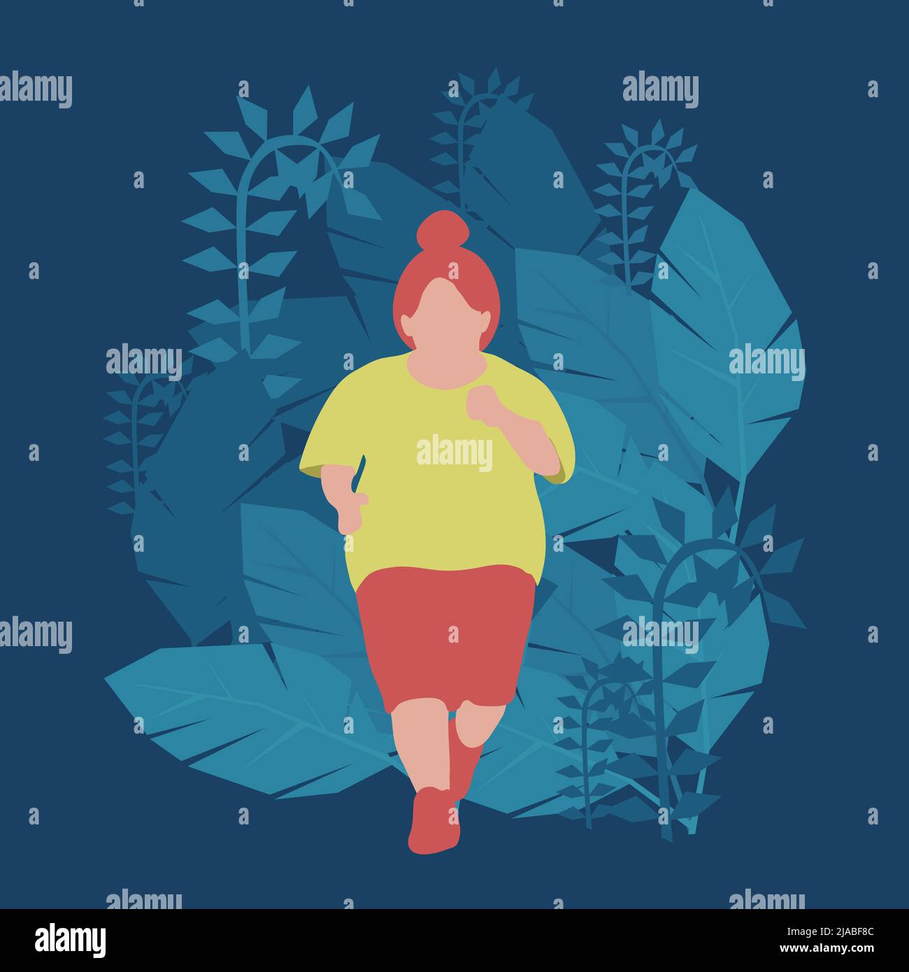 Fat Woman Stock Vector Images Alamy