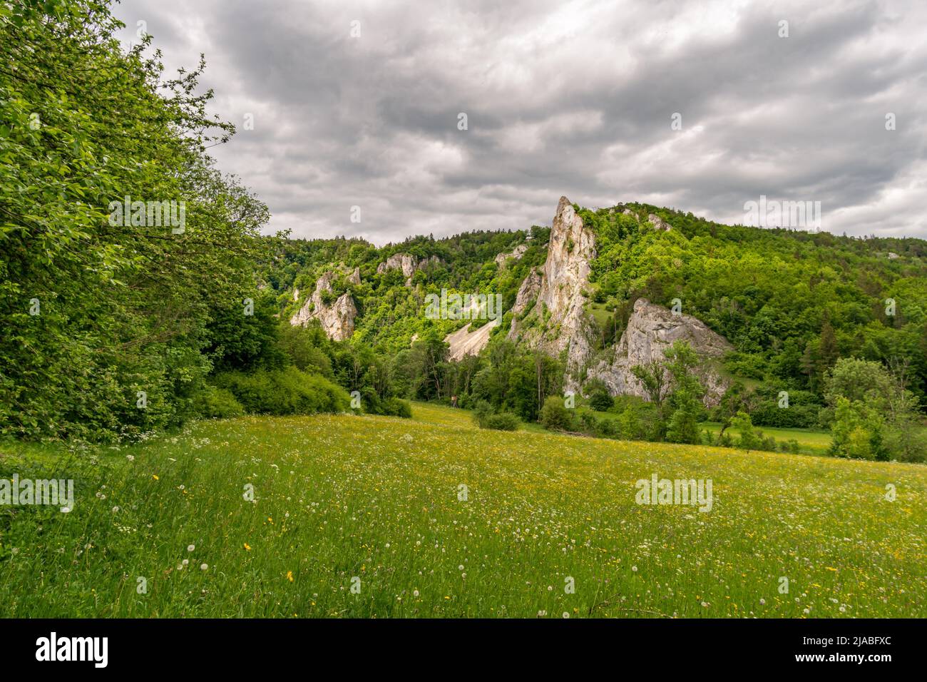 Popular circular hiking trail between Fridingen and Beuron in the Upper ...
