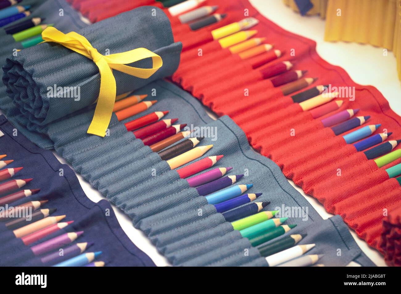 A lot of colourful pencils in a row. Organize collection of drawing ... A lot of colourful pencils in a row. Organize collection of drawing ...