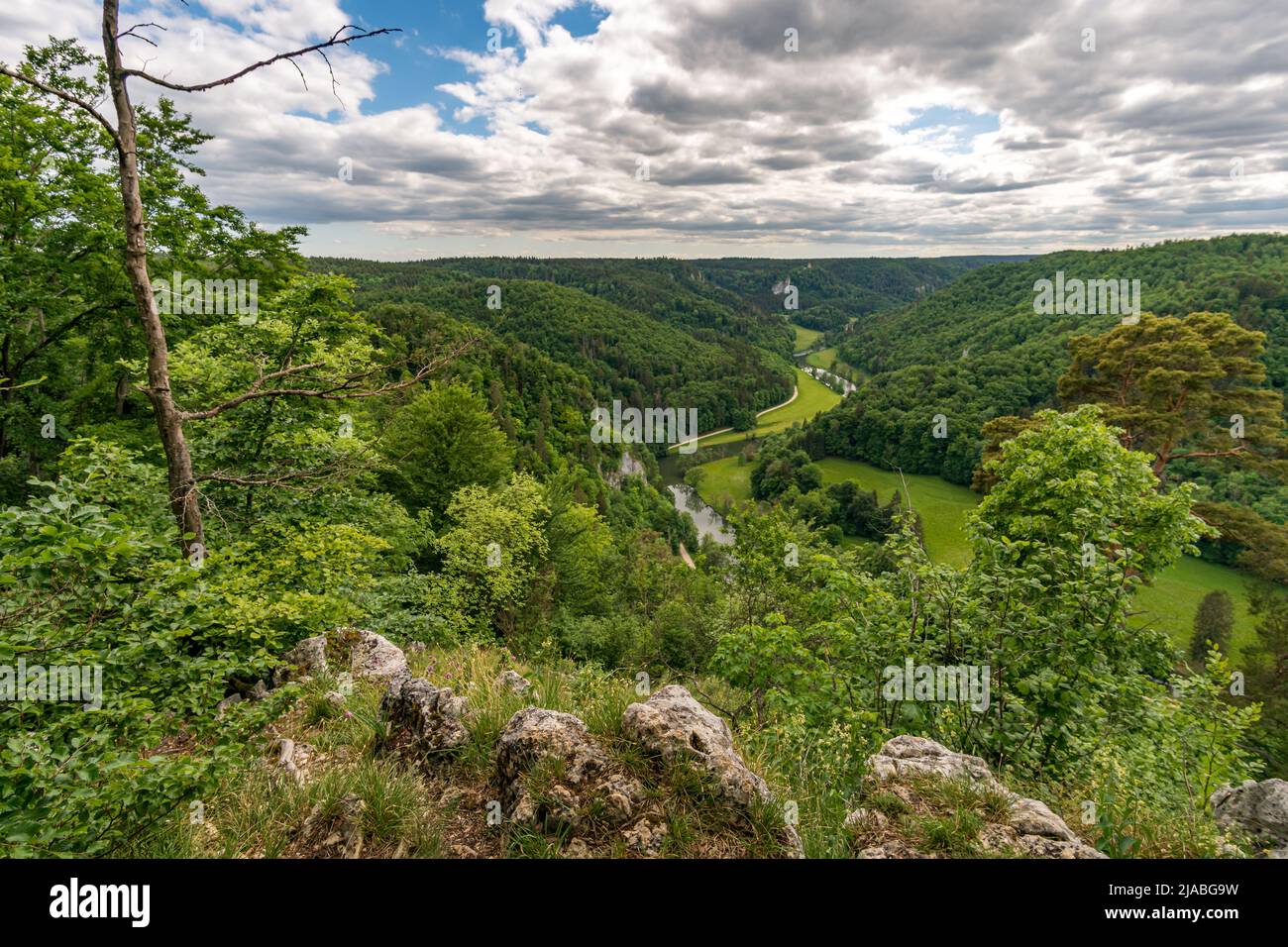 Popular circular hiking trail between Fridingen and Beuron in the Upper ...
