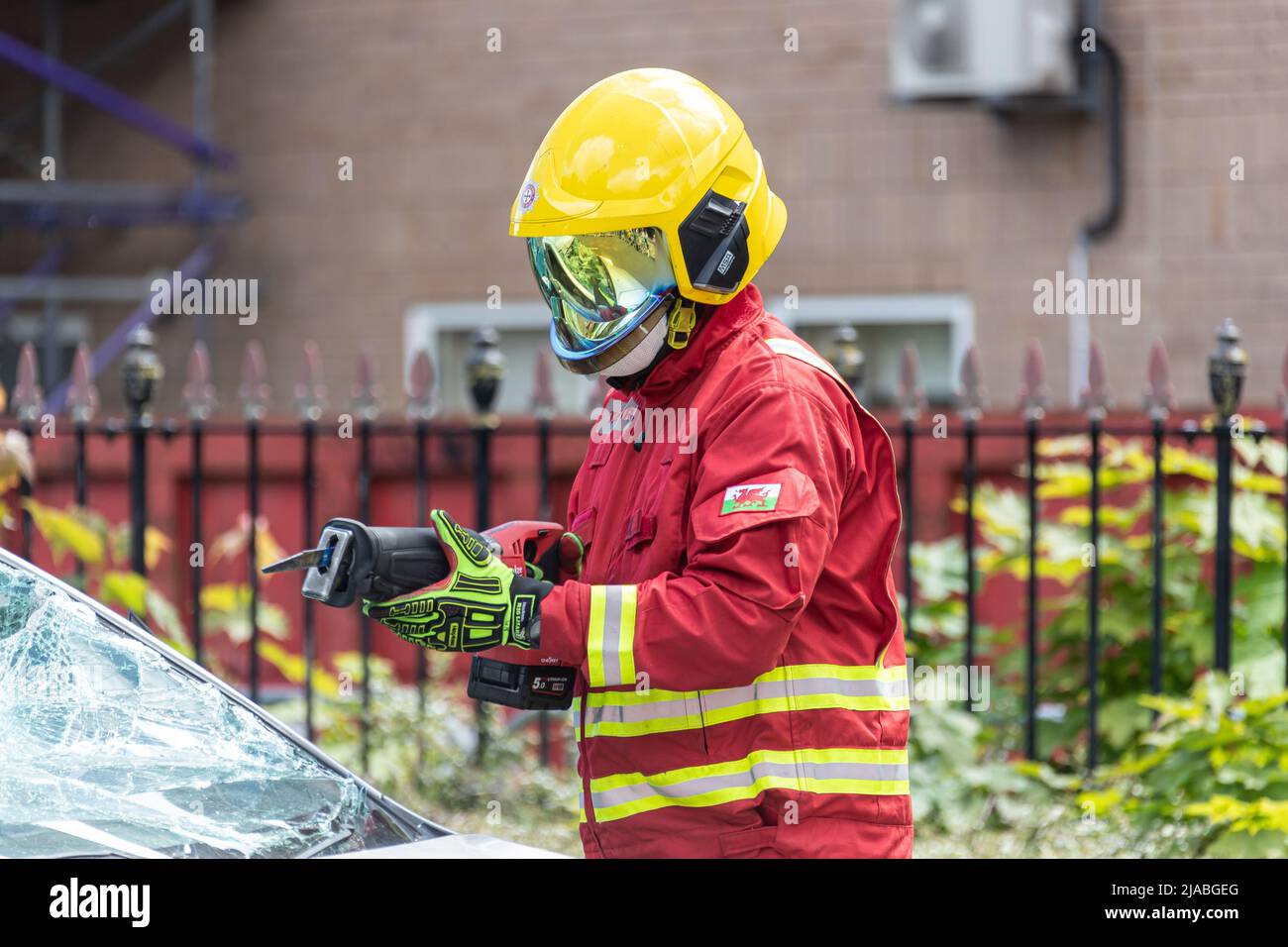 NWFRS Extrication demo Stock Photo - Alamy