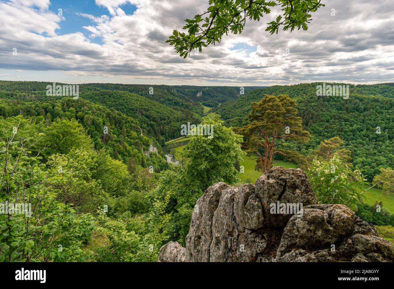 Popular circular hiking trail between Fridingen and Beuron in the Upper ...