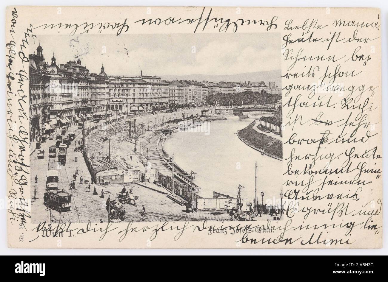 Vienna I., Franz Josefs-Quai .. Unknown Stock Photo - Alamy