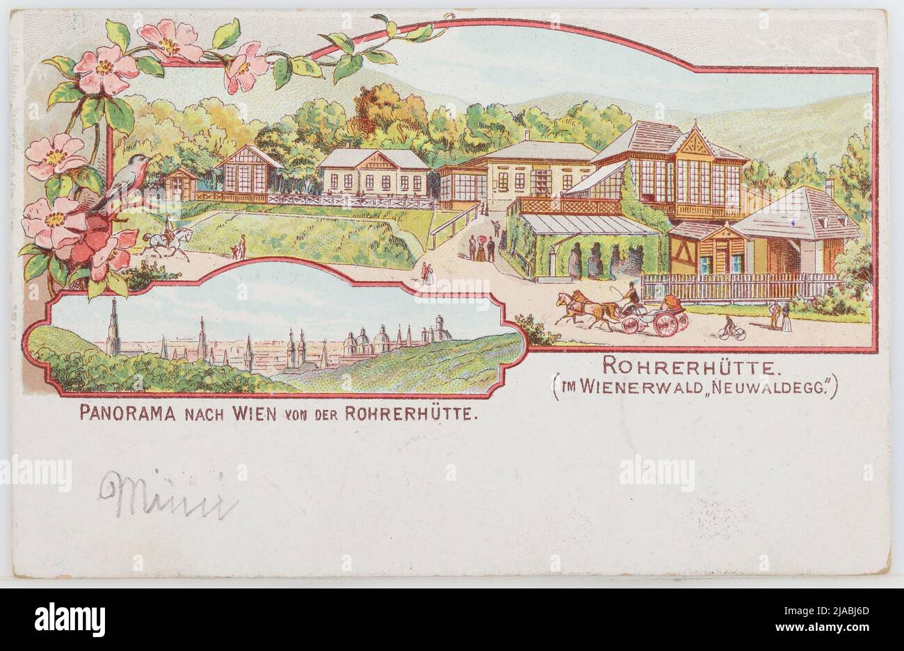 17., Neuwaldegg - Rohrerhütte and Panorama from Vienna from the ...