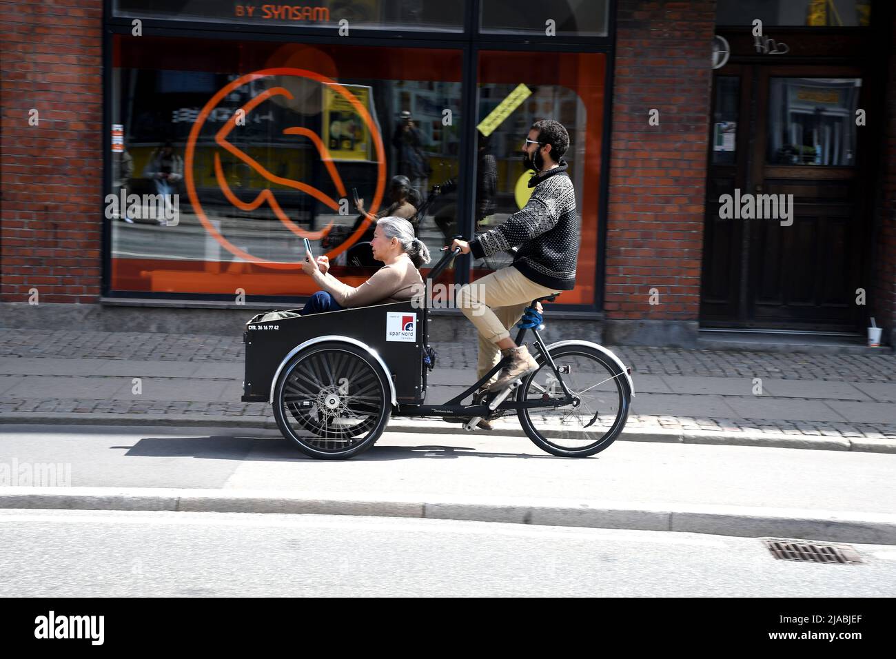 Copenhagen /Denmark/29 May 2022 / Danish bike transportation system in ...