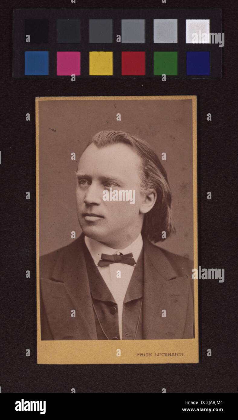 Johannes Brahms (1833-1897), German composer, pianist and conductor ...