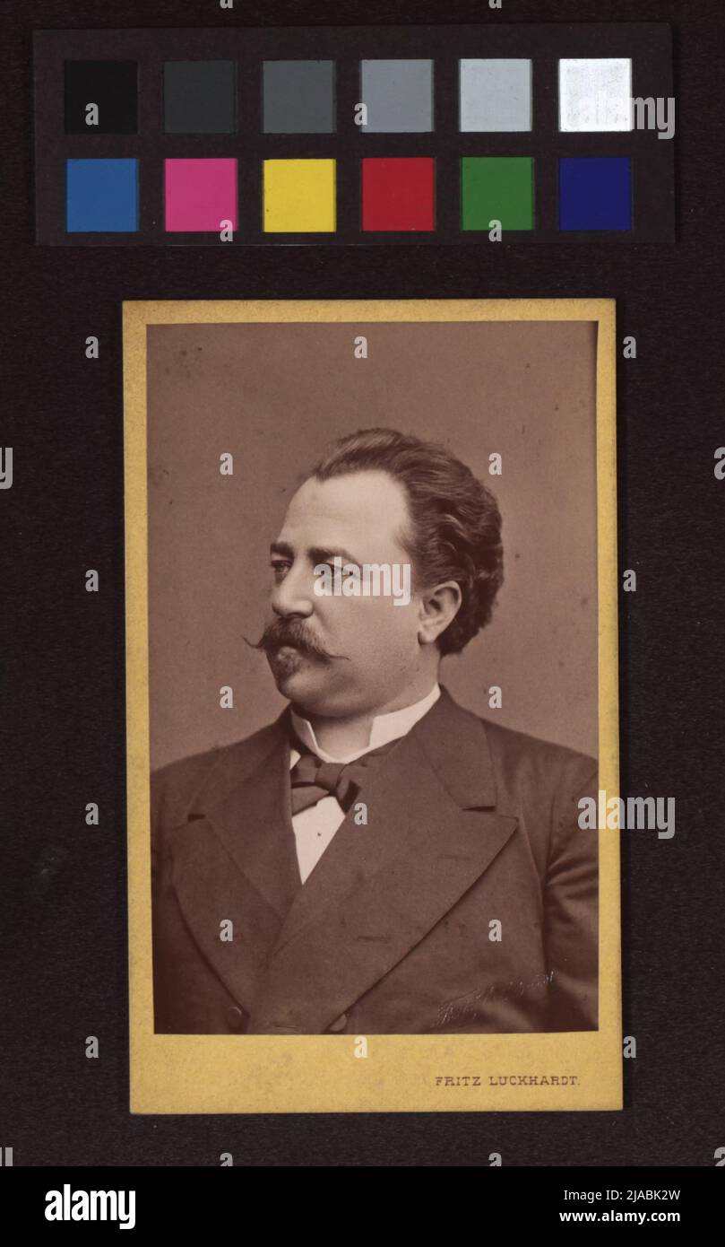 Lorenzo Riese (1836-1907), opera singer. Fritz Luckhardt (1843-1894 ...