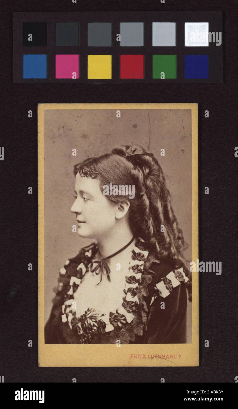 Marie Rabatinsky (1844- after 1872), opera singer. Fritz Luckhardt ...