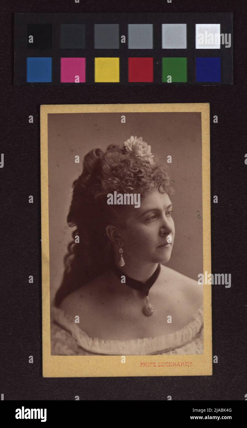 Stella, singer. Fritz Luckhardt (1843-1894), photographer Stock Photo ...