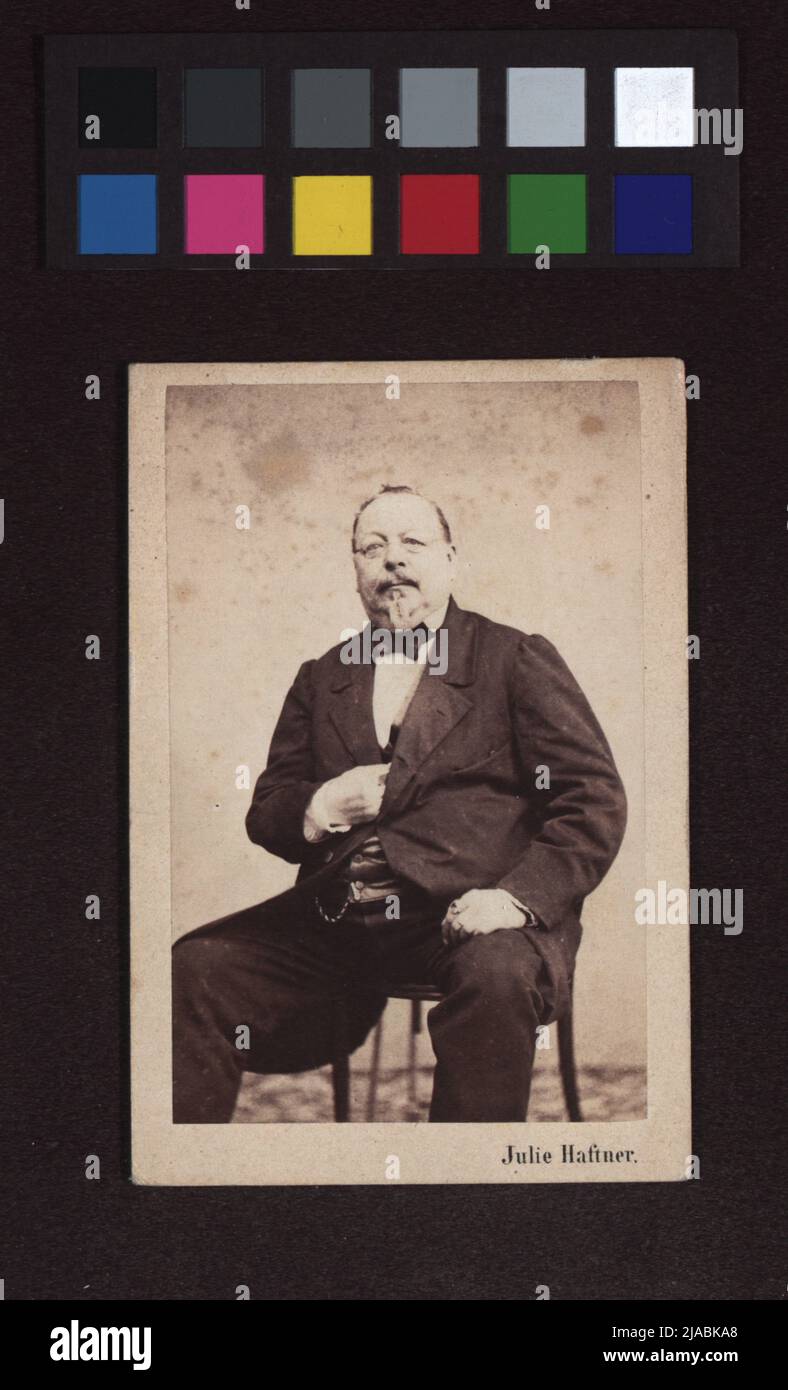 Josef Böhm, violist (Hofoper). Julie Haffer, Photographer Stock Photo ...