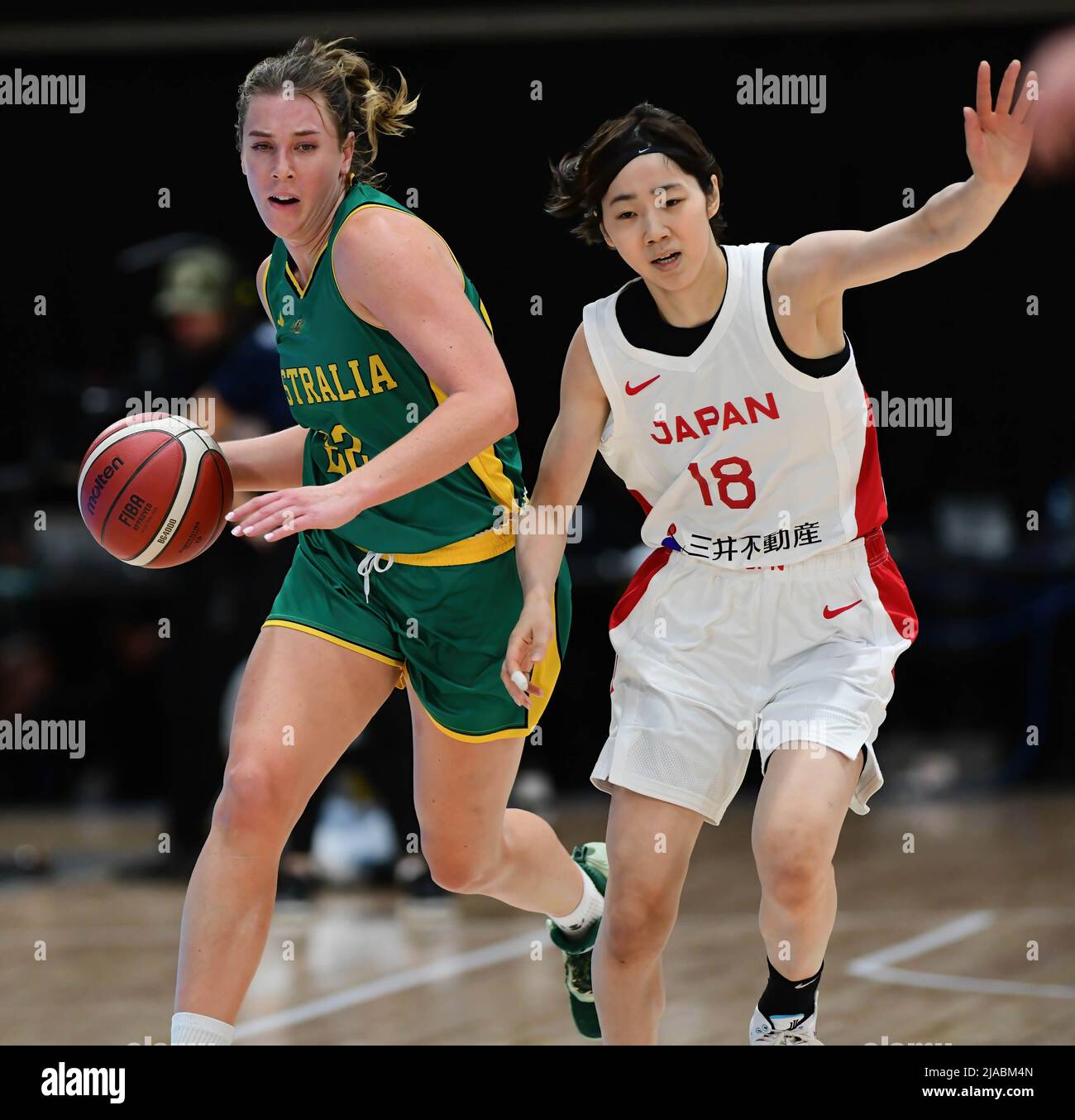 Sydney, Australia. 29th May, 2022. Sarah Blicavs (L) of Australia Women ...