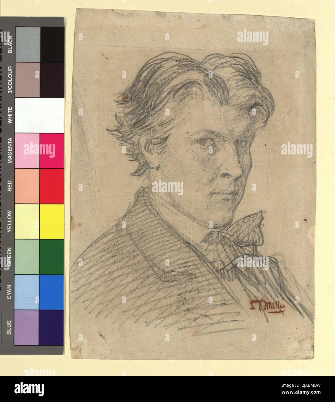 Self -portrait Leopold Carl Müller (at a young age). Leopold Carl ...