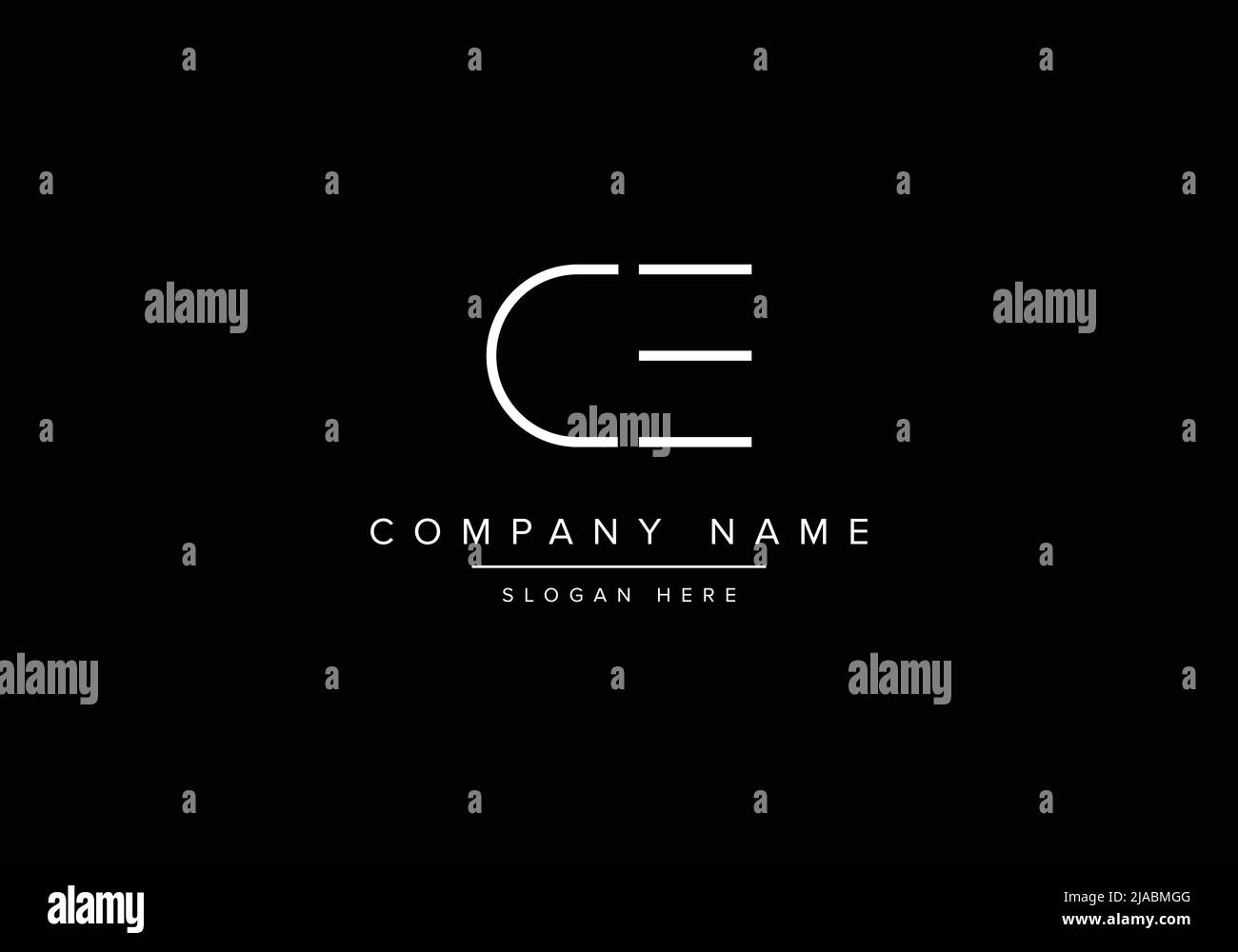 Alphabet letter monogram icon logo CE Stock Vector Image & Art - Alamy