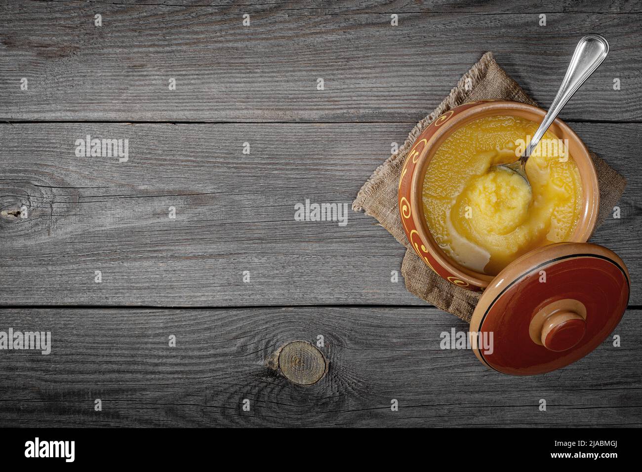 Pure OR Desi Ghee also known as clarified liquid butter. Pure OR Desi ...