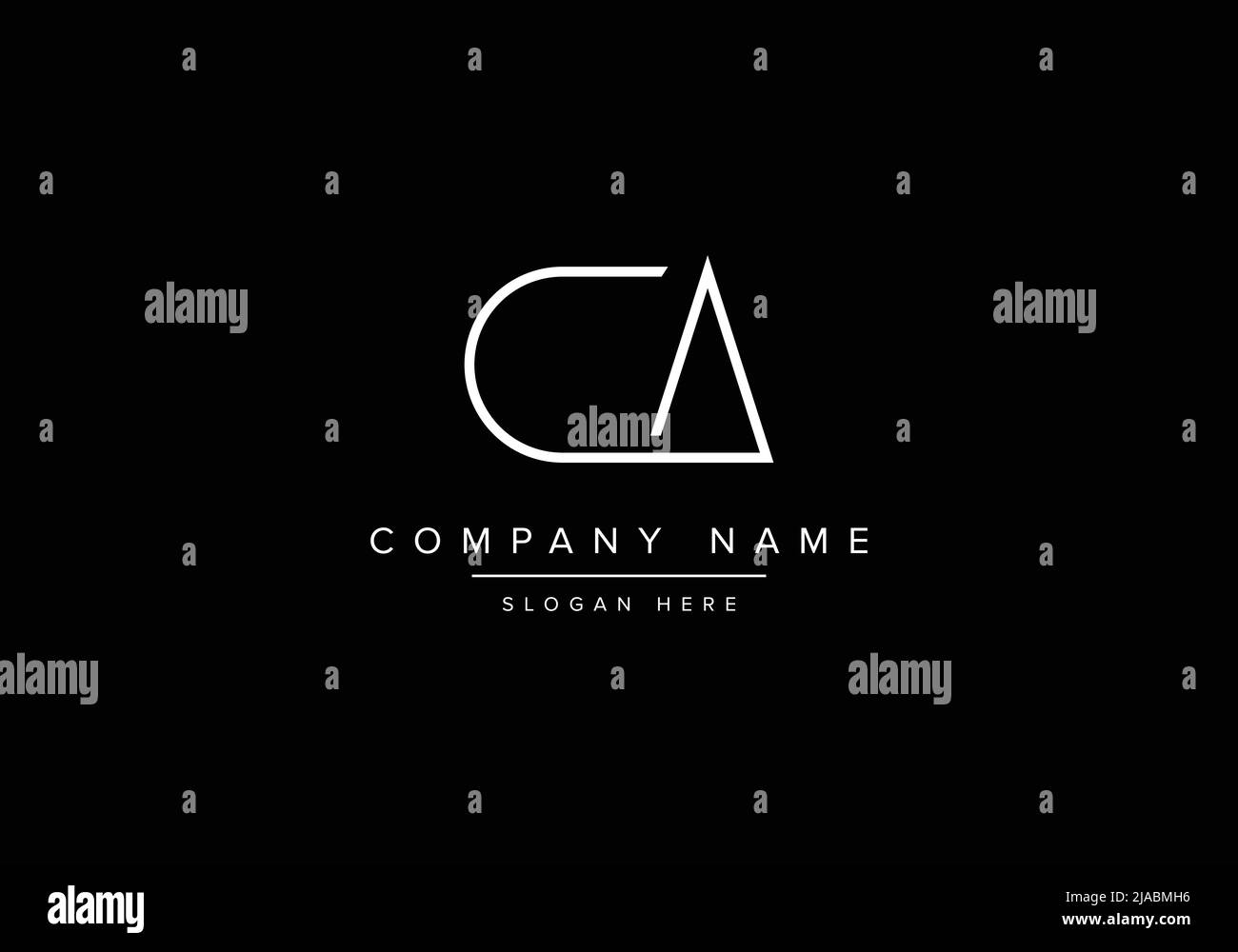 Alphabet letter monogram icon logo CA Stock Vector Image & Art - Alamy