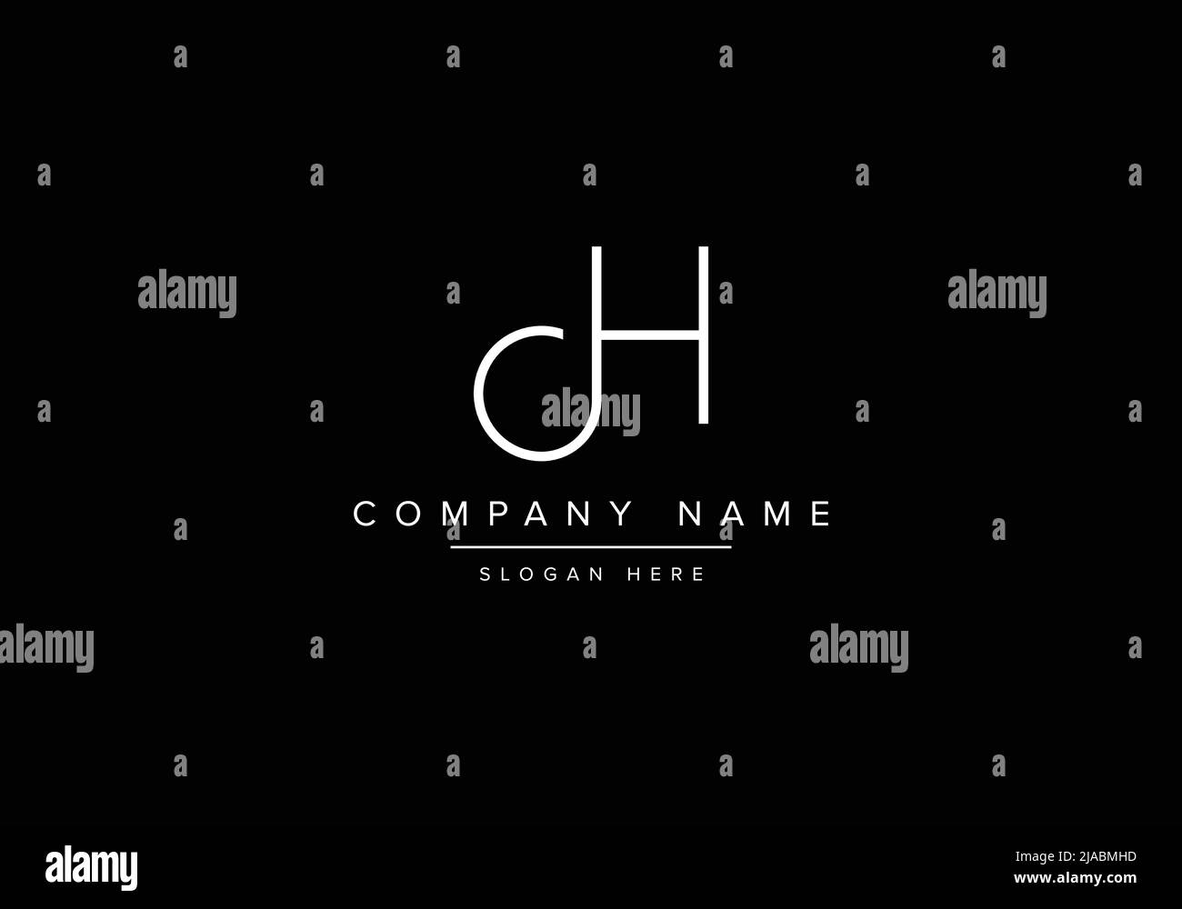 Alphabet letter monogram icon logo CH Stock Vector Image & Art - Alamy