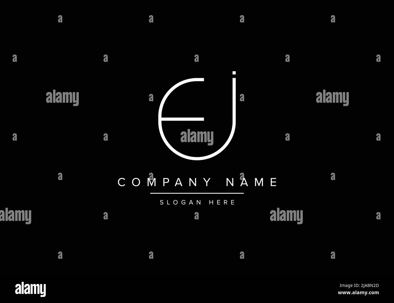 Alphabet letter monogram icon logo EJ Stock Vector Image & Art - Alamy