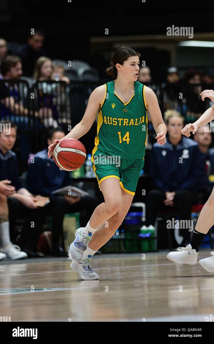 Jade Melbourne of Australia Women's Basketball Team seen in action ...