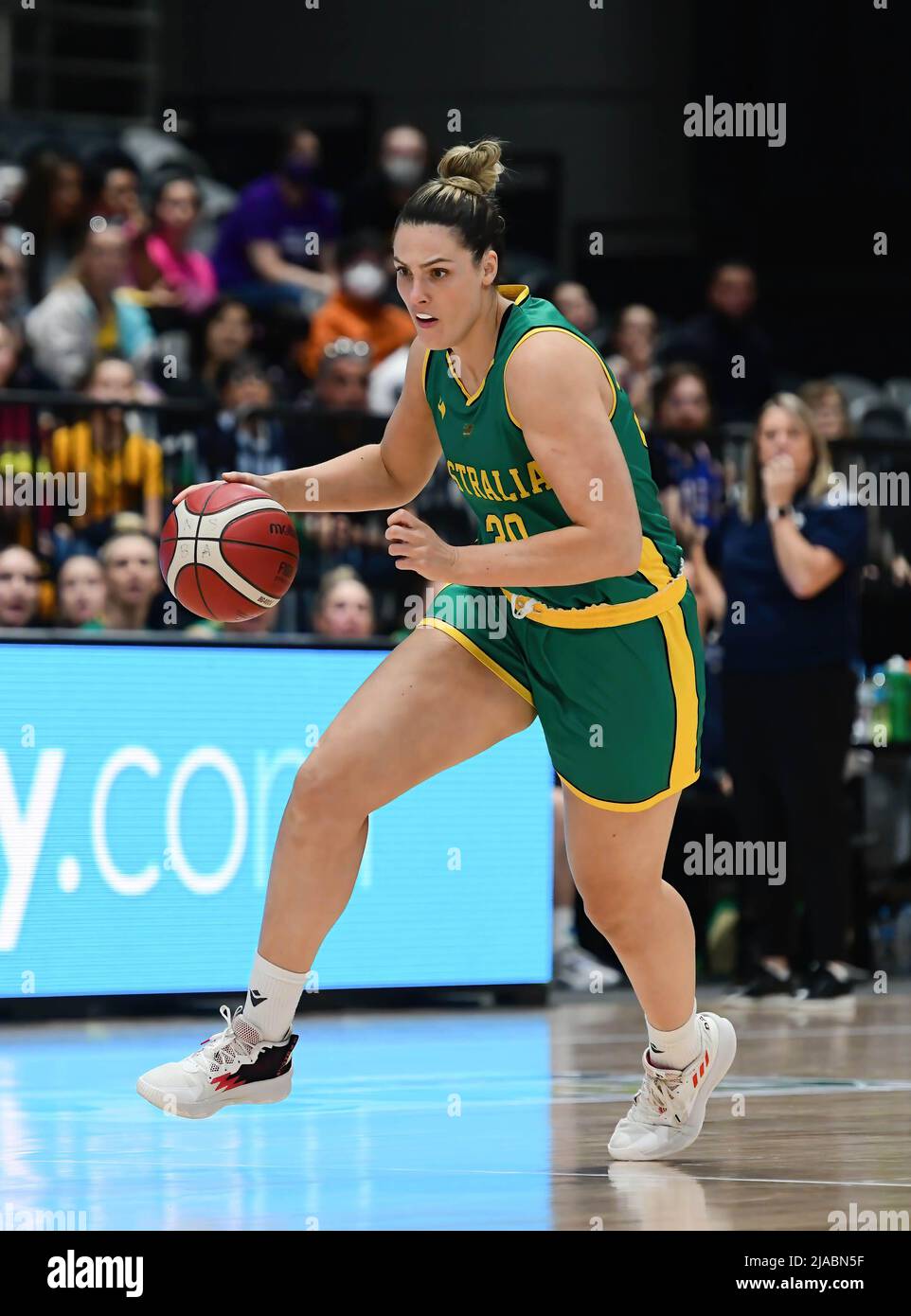 Lauren Scherf of Australia Women's Basketball Team seen in action ...