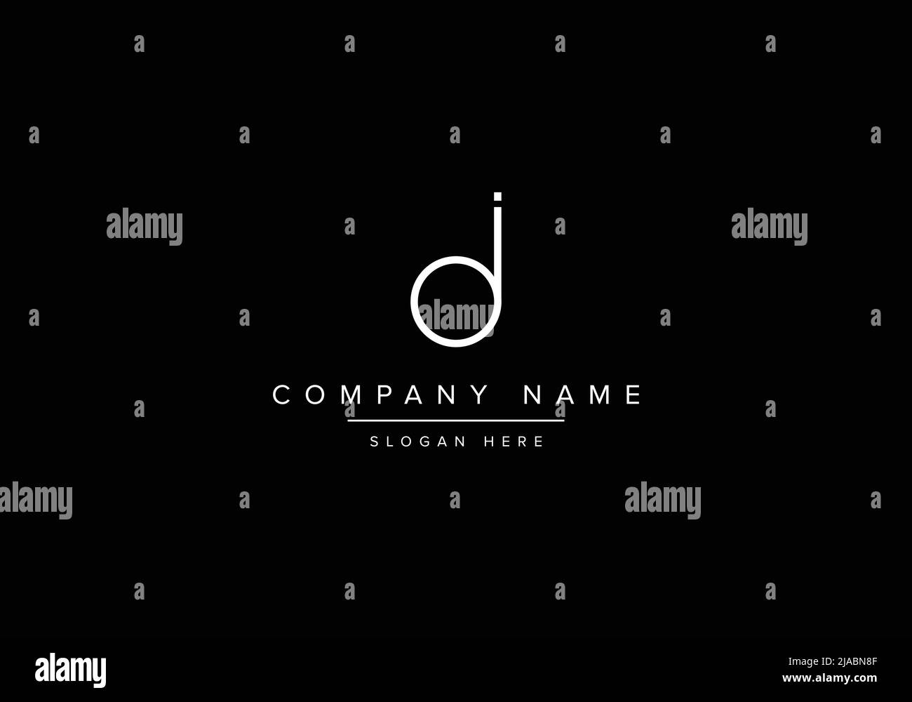 Alphabet letter monogram icon logo DI Stock Vector Image & Art - Alamy