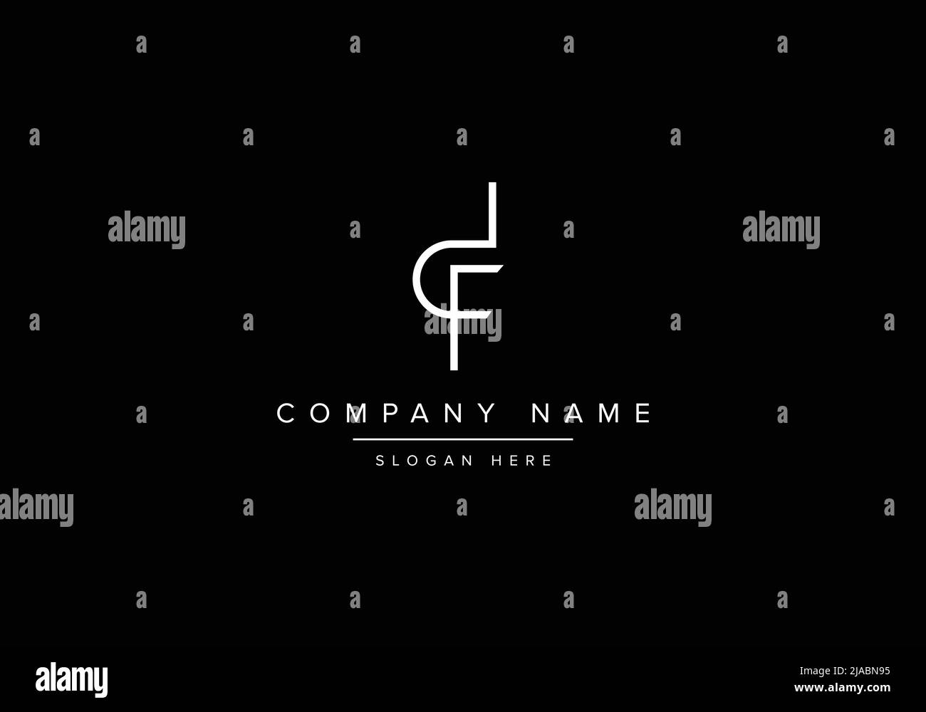 Alphabet letter monogram icon logo DF Stock Vector Image & Art - Alamy