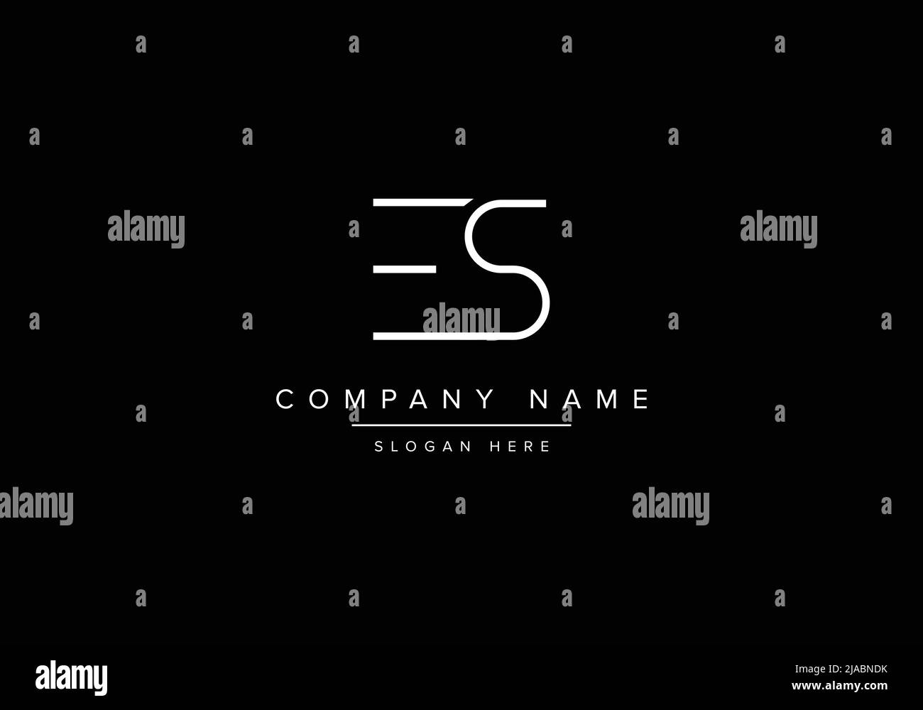 Alphabet letter monogram icon logo ES Stock Vector Image & Art - Alamy
