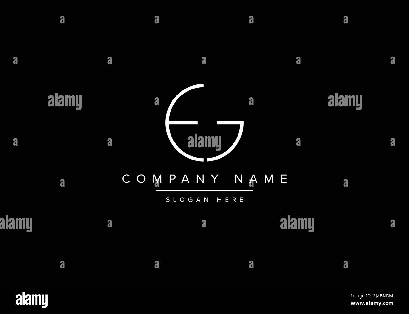 Alphabet letter monogram icon logo EG Stock Vector Image & Art - Alamy