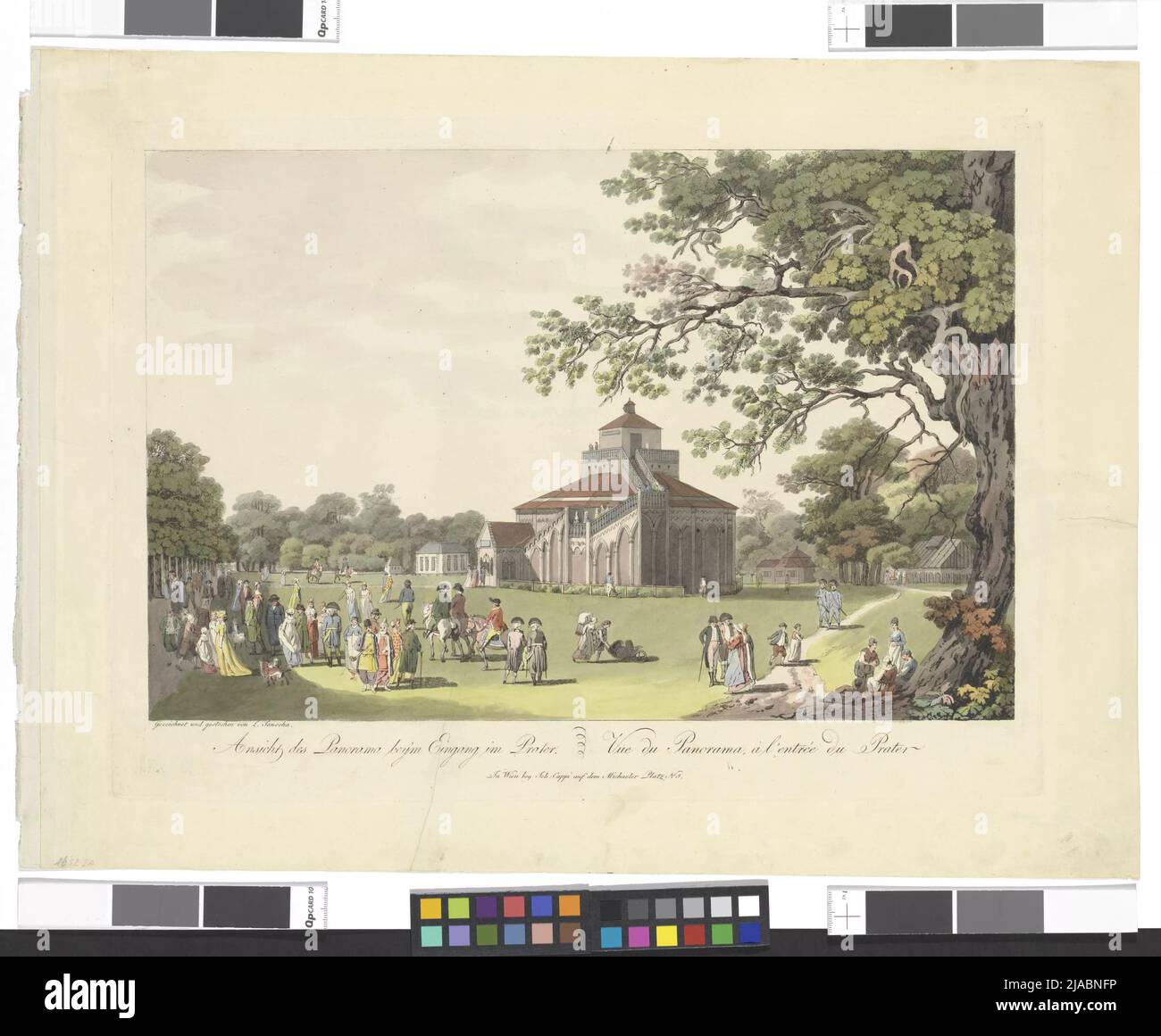 View of the panorama in the Prater ". Laurenz Janscha (1744-1812 ...