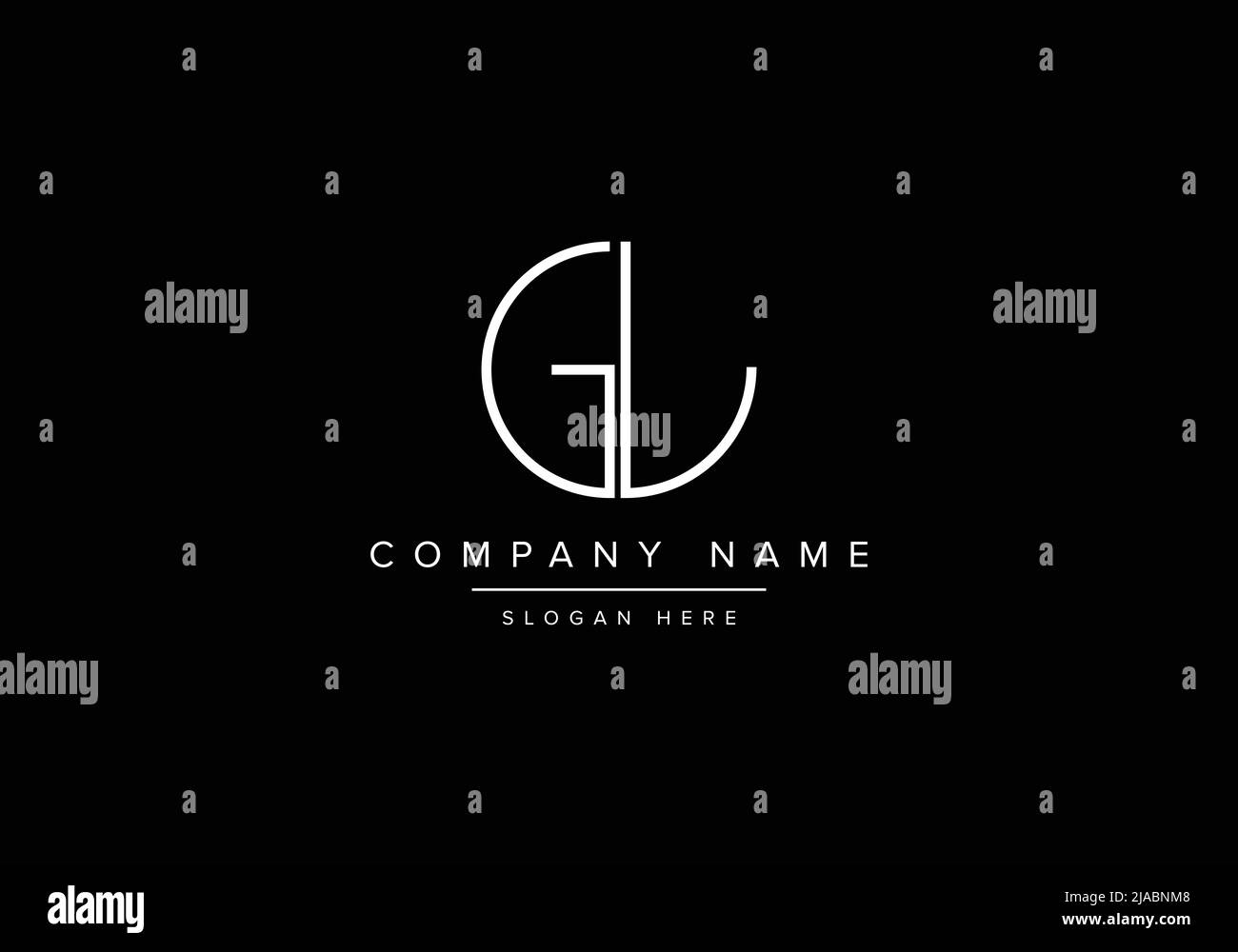 Alphabet letter monogram icon logo GL Stock Vector Image & Art - Alamy