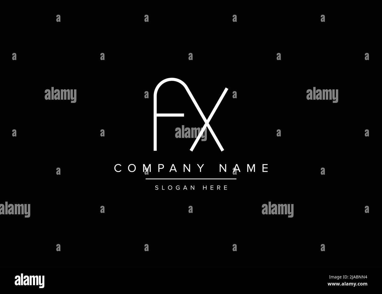 Letter fx logo hi-res stock photography and images - Alamy
