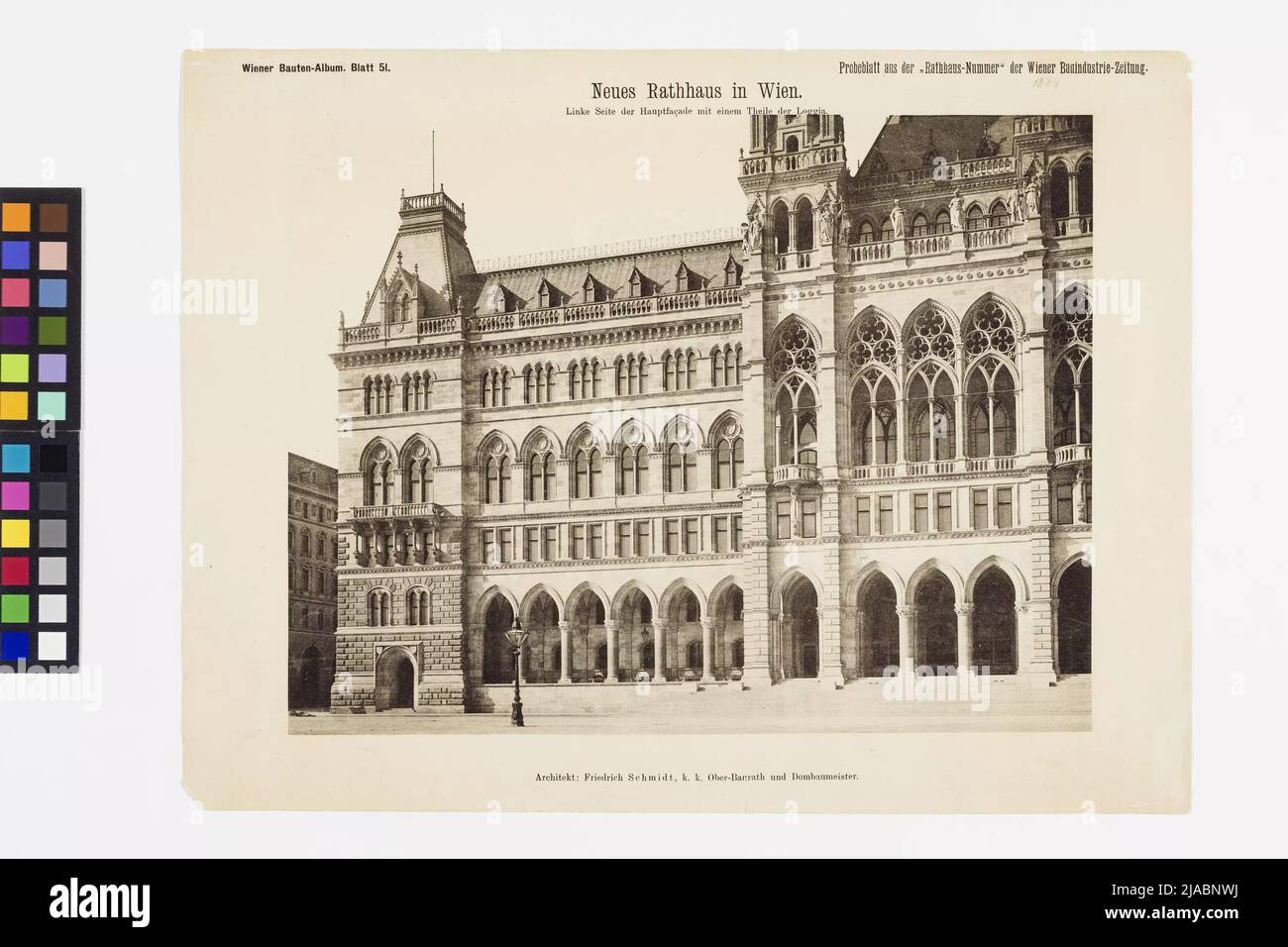 1st, Rathausplatz 1 - City Hall - main facade - left side with part of ...