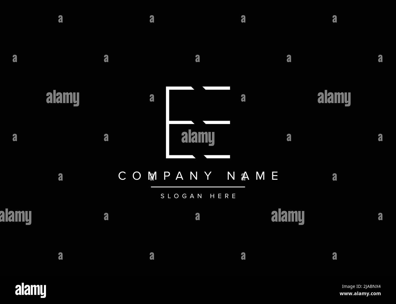 Alphabet letter monogram icon logo EE Stock Vector Image & Art - Alamy