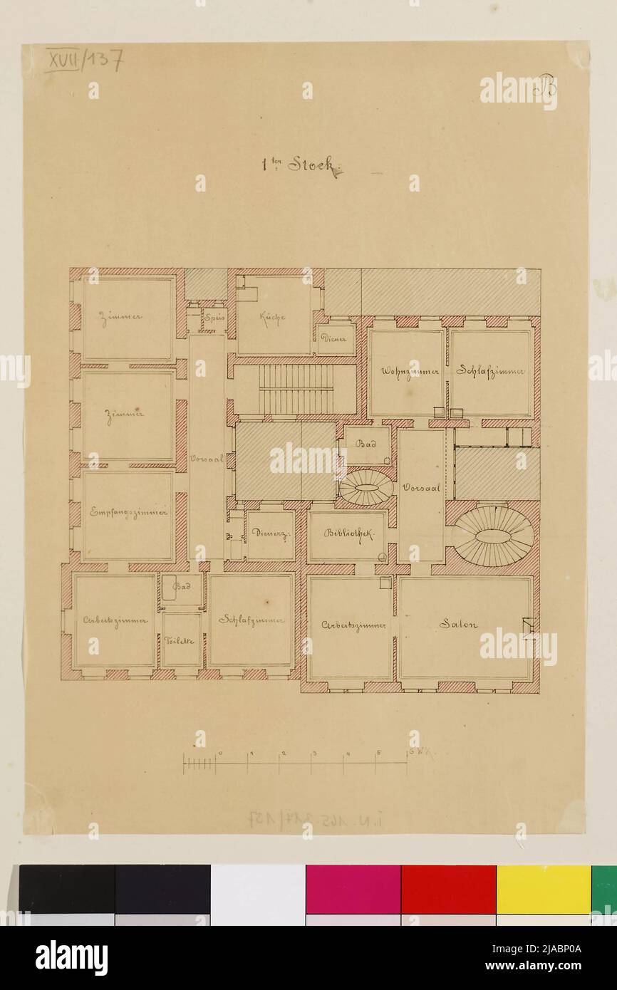 Haus Hollitzer, Vienna 9, Rooseveltplatz 10 - Ferstelgasse 2, floor ...