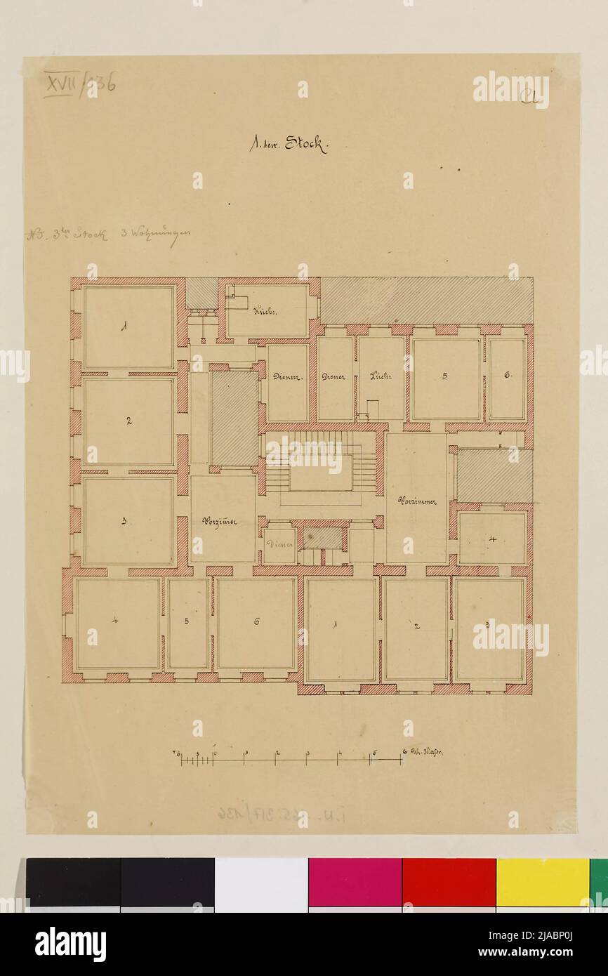 Haus Hollitzer, Vienna 9, Rooseveltplatz 10 - Ferstelgasse 2, floor ...