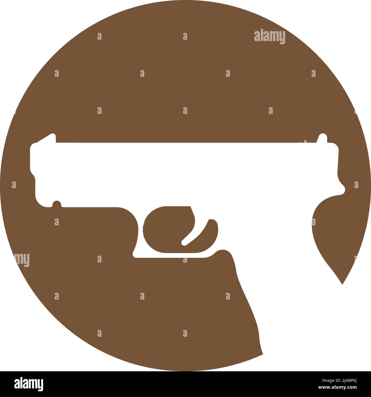 Firearms icon logo design illustration template vector Stock Vector ...
