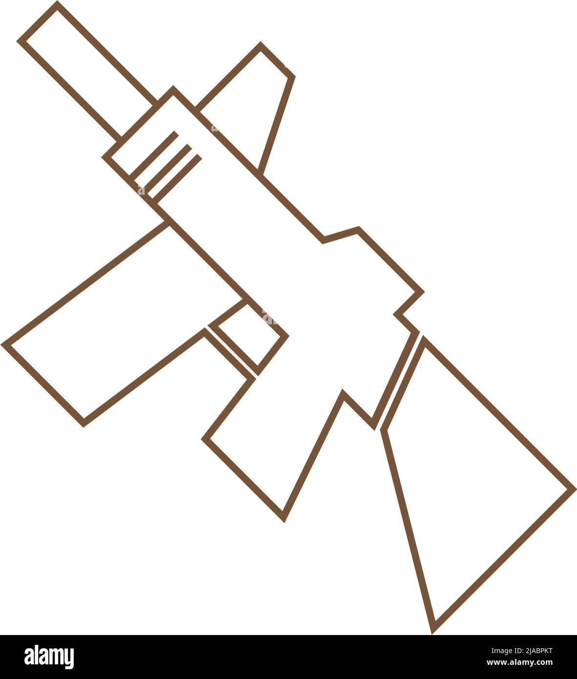 Firearms icon logo design illustration template vector Stock Vector ...